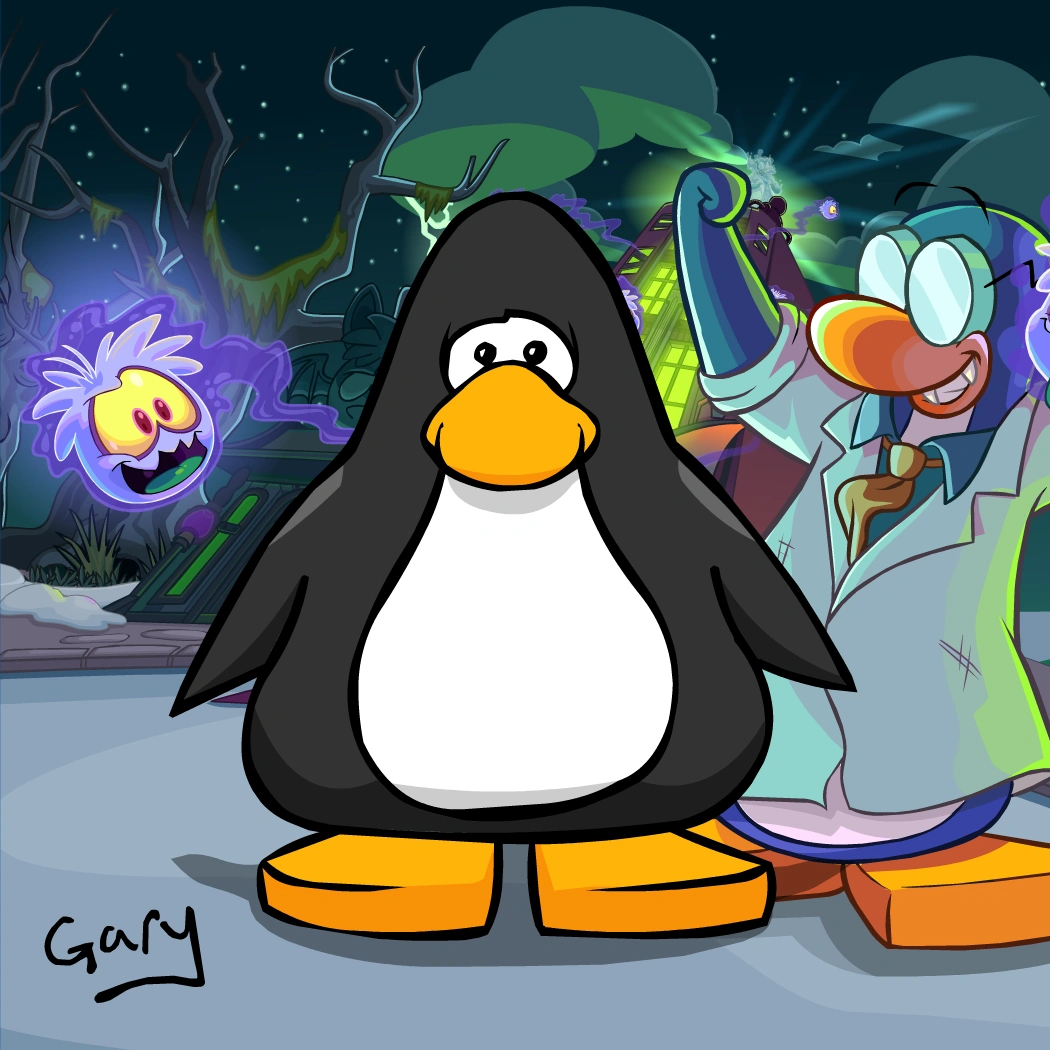 Halloween Gary Background | New Club Penguin Wiki | Fandom