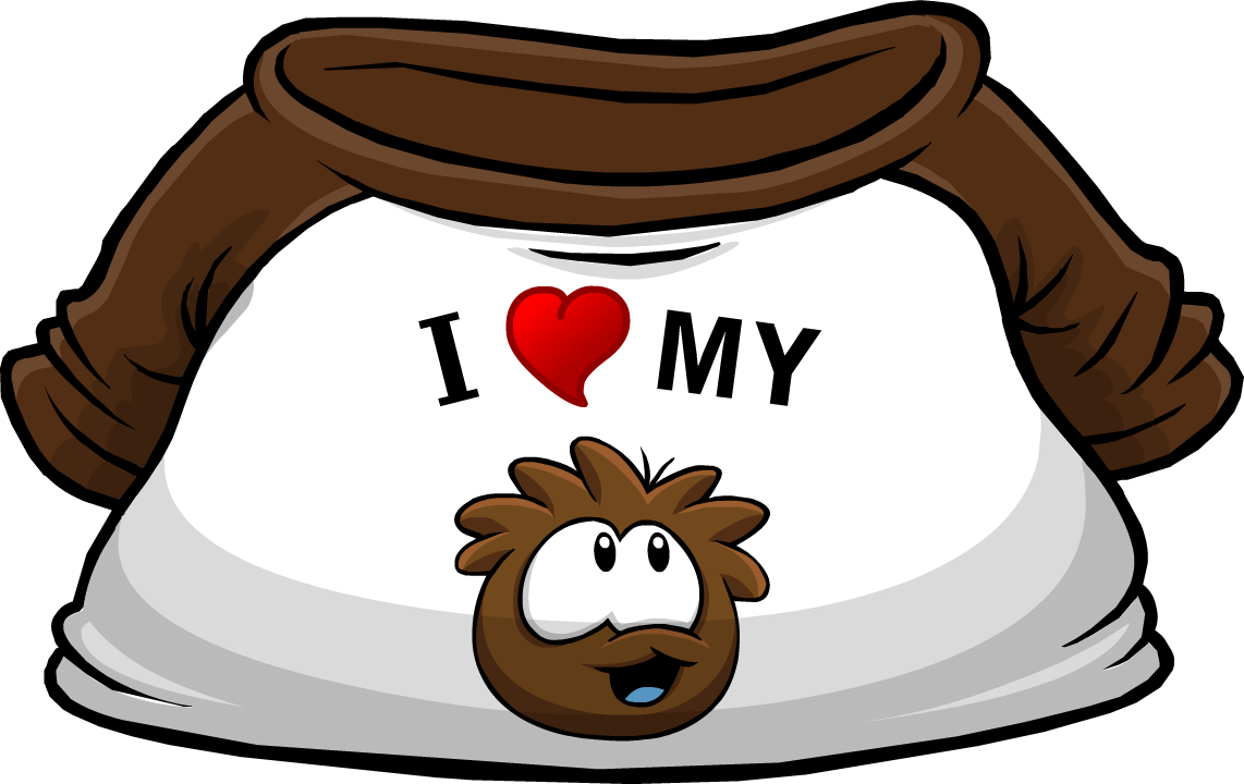 I Heart My Brown Puffle T-Shirt | New Club Penguin Wiki | Fandom