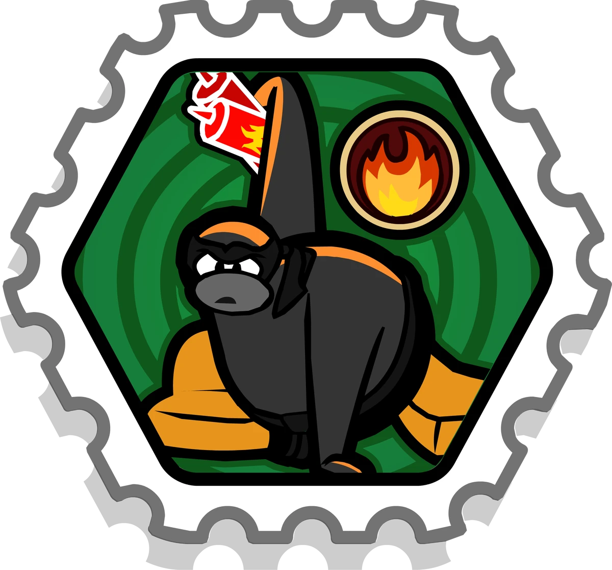 Fire Ninja Stamp (Card-Jitsu Snow) | New Club Penguin Wiki | Fandom