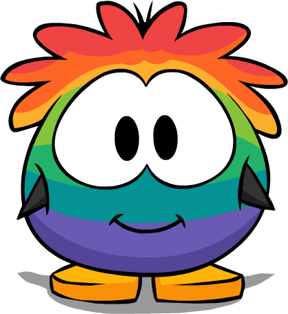 Rainbow Puffle Costume | New Club Penguin Wiki | Fandom