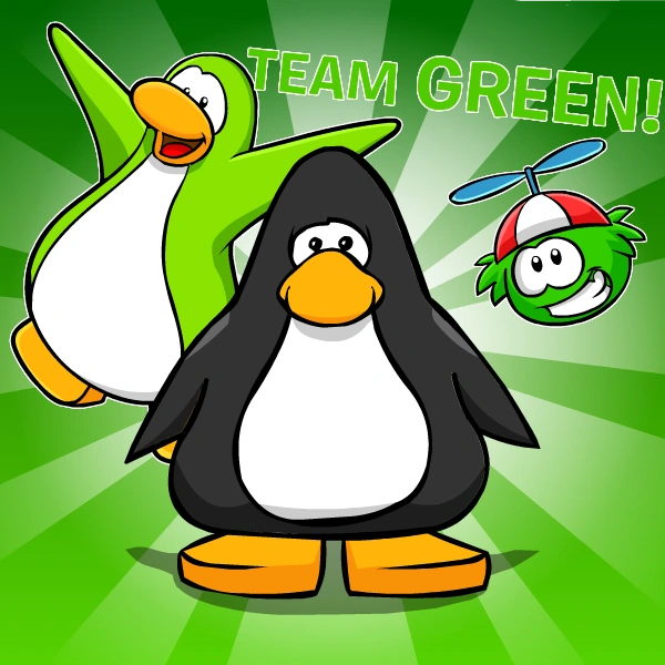 New Club Penguin Green Club Penguin Legacy: March 2024 Penguin Style