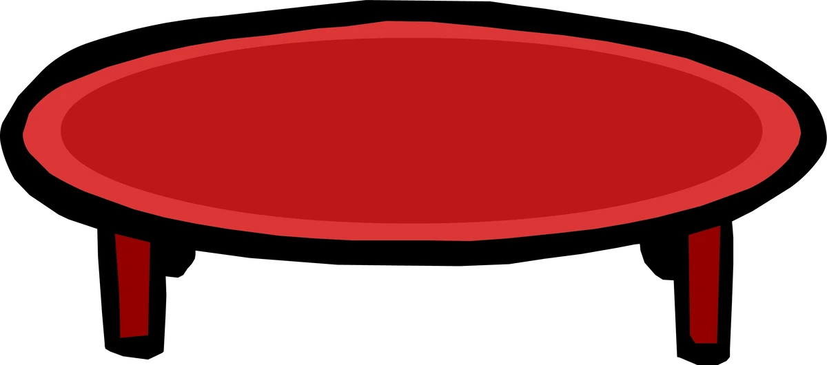 Red Coffee Table | New Club Penguin Wiki | Fandom