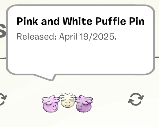 Pink and White Puffle Pin | New Club Penguin Wiki | Fandom