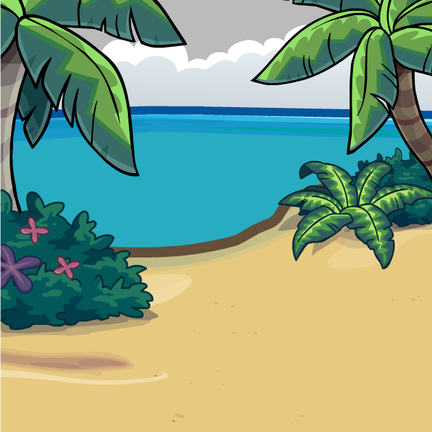 Beach Background | New Club Penguin Wiki | Fandom