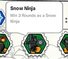 Snow Ninja Stamp | New Club Penguin Wiki | Fandom