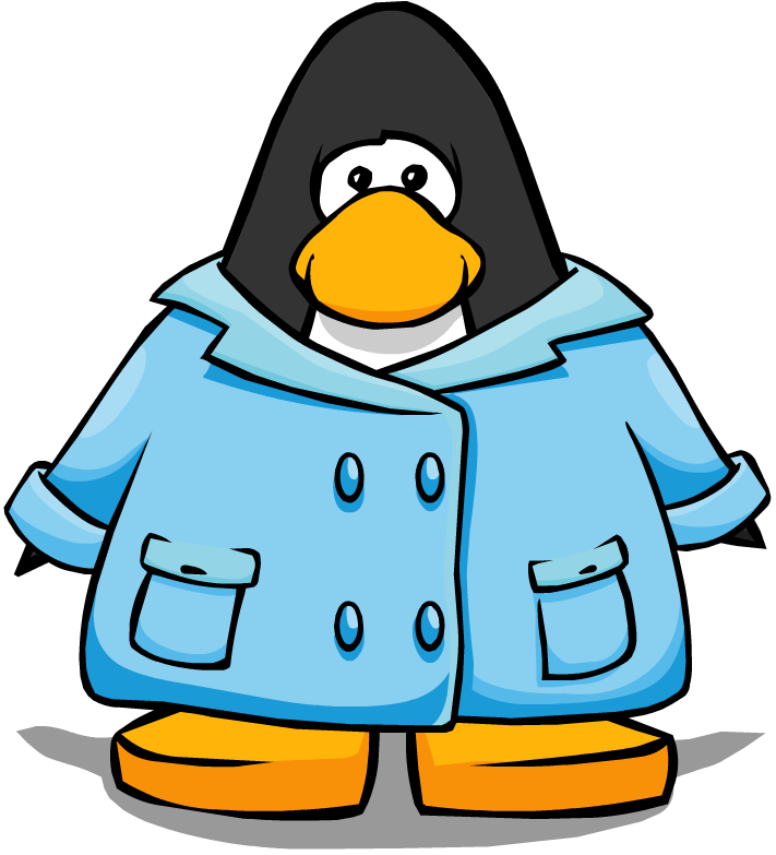 Baby Blue Duffle Coat | New Club Penguin Wiki | Fandom