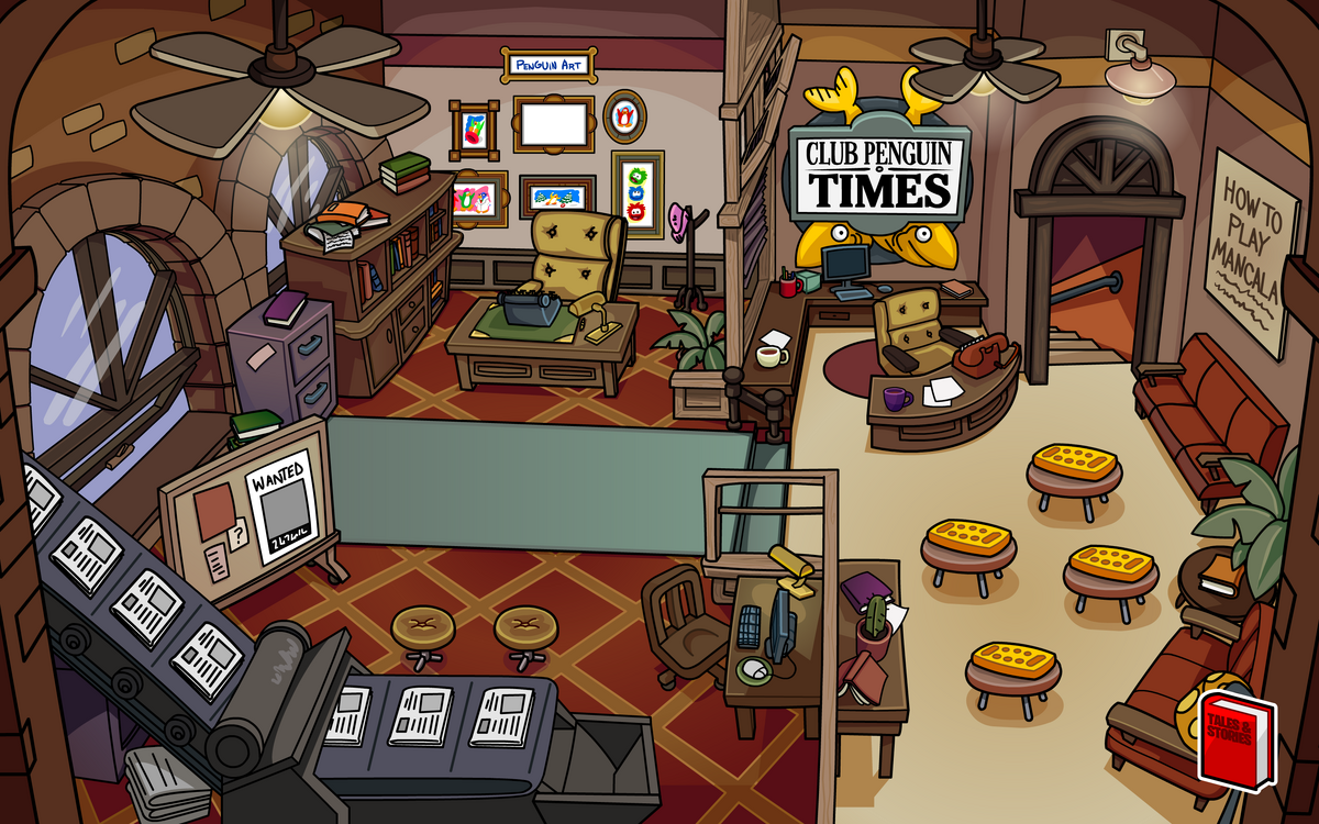 Book Room | New Club Penguin Wiki | Fandom
