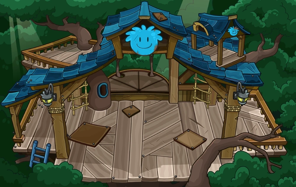 Blue Puffle Tree House | New Club Penguin Wiki | Fandom