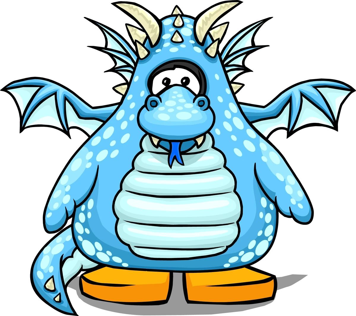 Blue Dragon Costume | New Club Penguin Wiki | Fandom