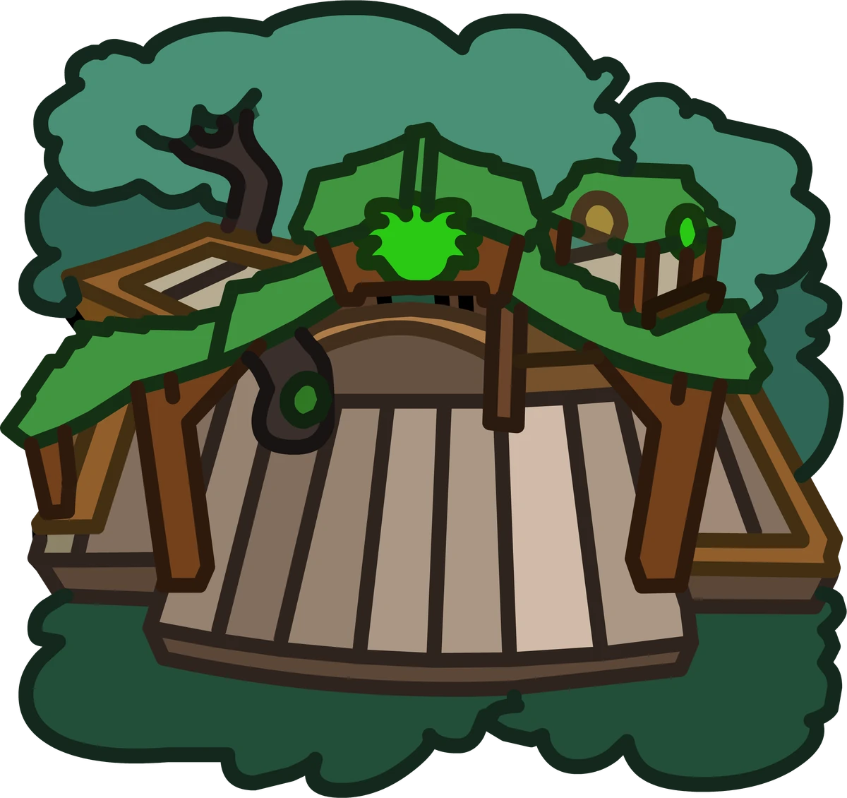 Green Puffle Tree House | New Club Penguin Wiki | Fandom
