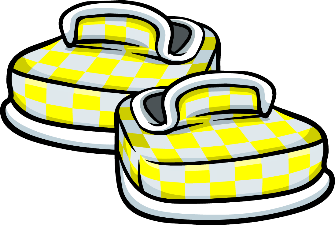 Yellow Checkered Shoes | New Club Penguin Wiki | Fandom