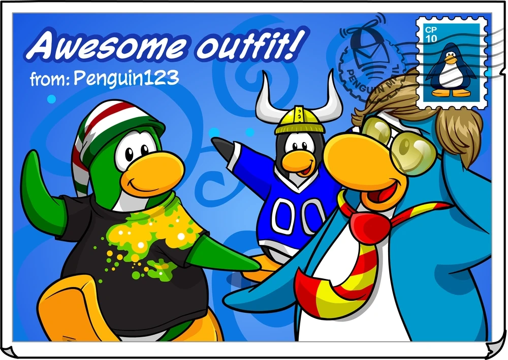 Awesome Outfit Postcard | New Club Penguin Wiki | Fandom