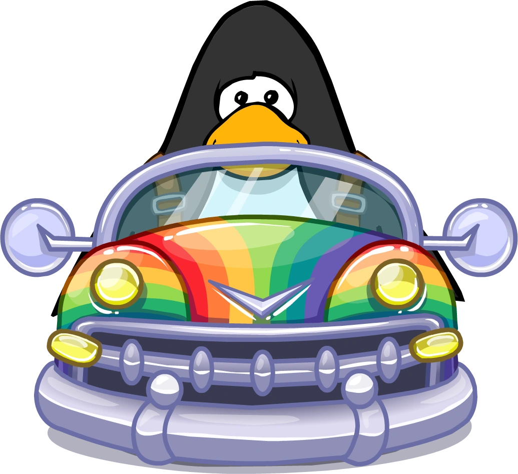 Rainbow Car | New Club Penguin Wiki | Fandom