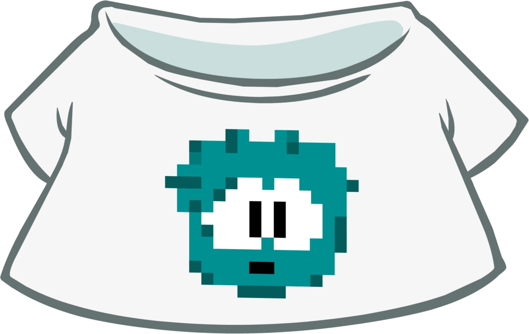Teal Pixel Puffle Tee | New Club Penguin Wiki | Fandom