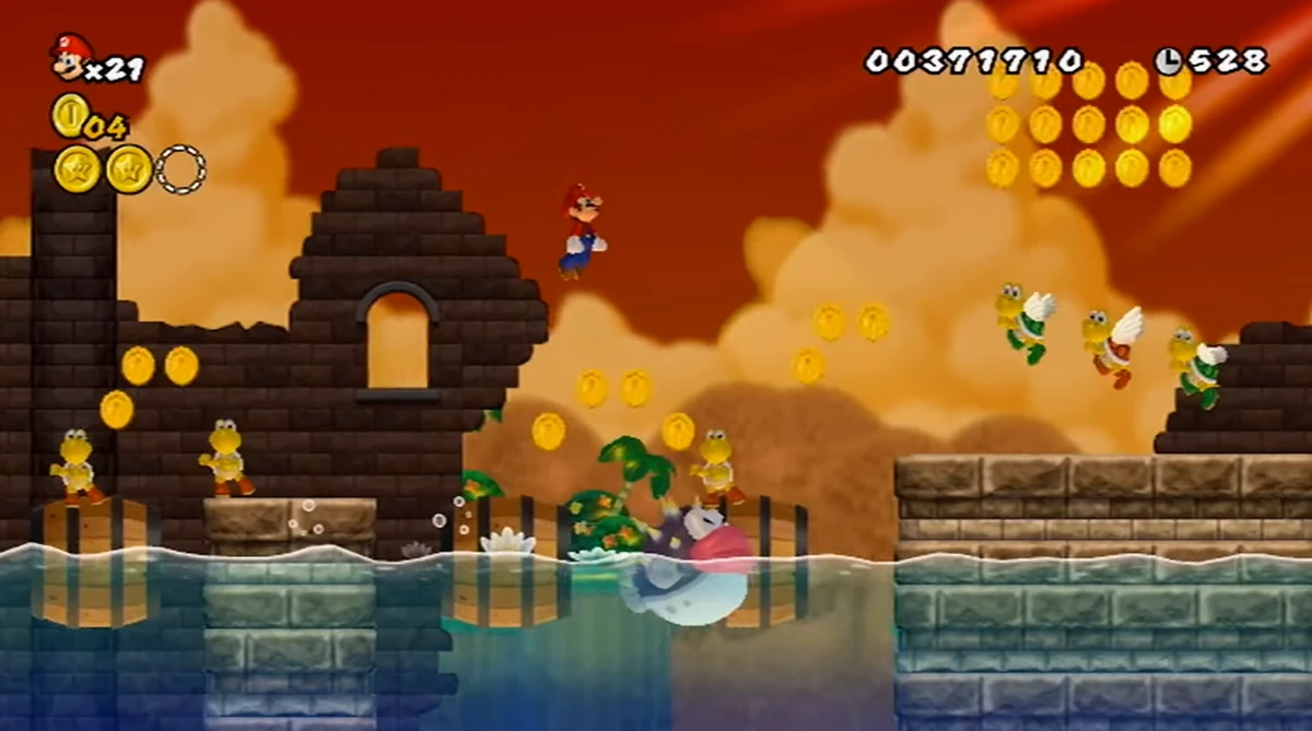 World 1-Castle (Newer: Summer Sun) | Newer Super Mario Bros. Wiki | Fandom