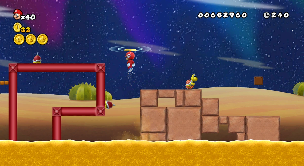 World 2-4 (Newer: Summer Sun) | Newer Super Mario Bros. Wiki | Fandom