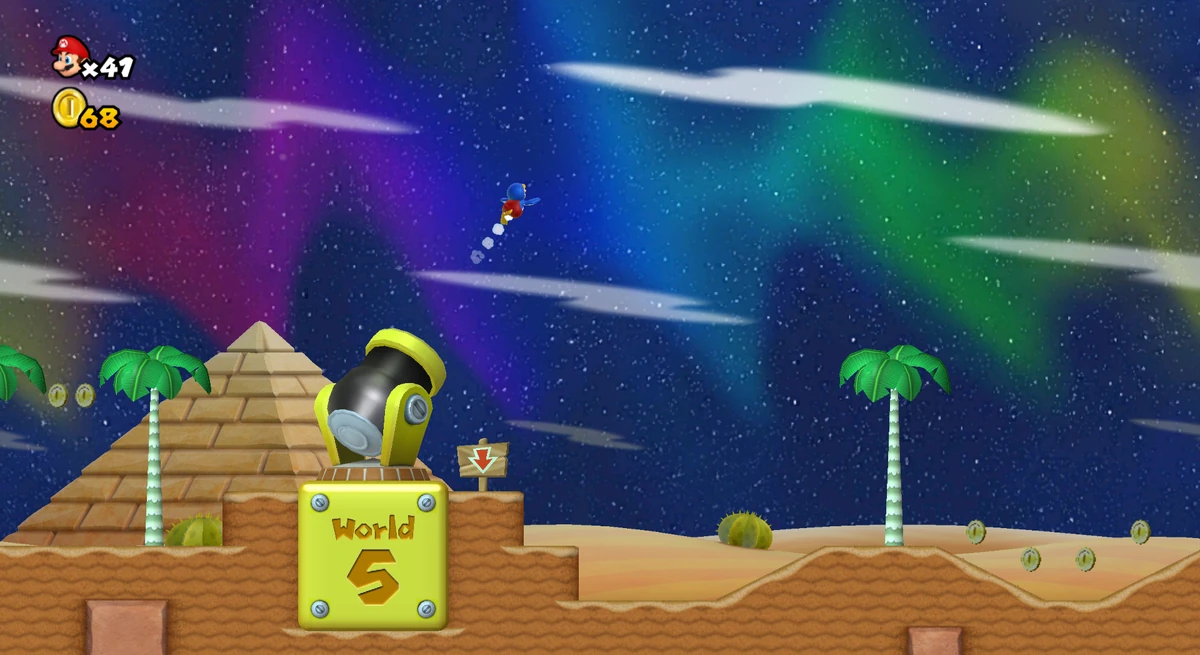 World 2-Cannon (Newer: Summer Sun) | Newer Super Mario Bros. Wiki | Fandom