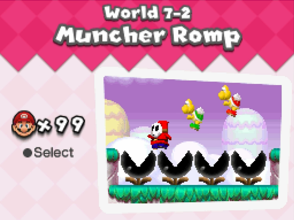Muncher Romp | Newer Super Mario Bros. Wiki | Fandom