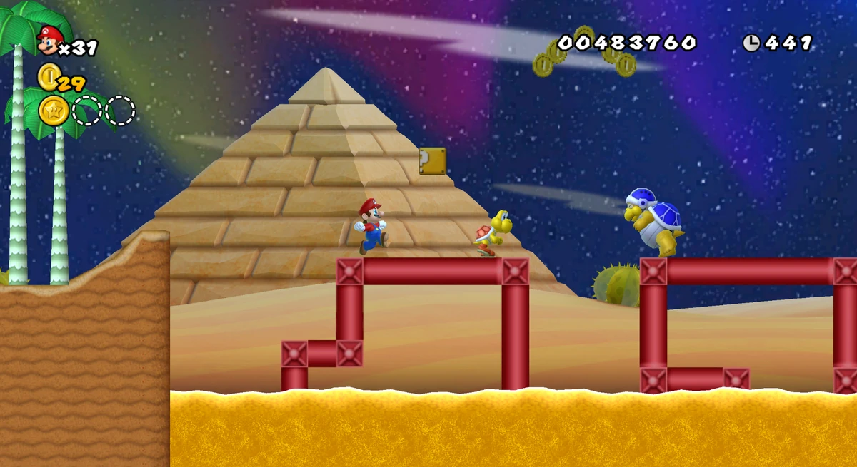 World 2-1 (Newer: Summer Sun) | Newer Super Mario Bros. Wiki | Fandom