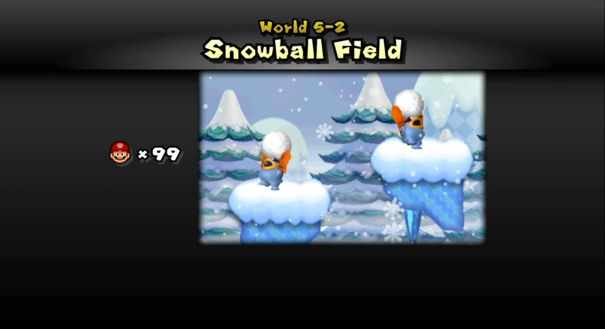 Snowball Field | Newer Super Mario Bros. Wiki | Fandom