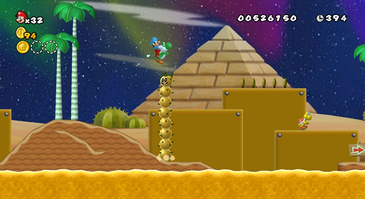 World 2-2 (Newer: Summer Sun) | Newer Super Mario Bros. Wiki | Fandom