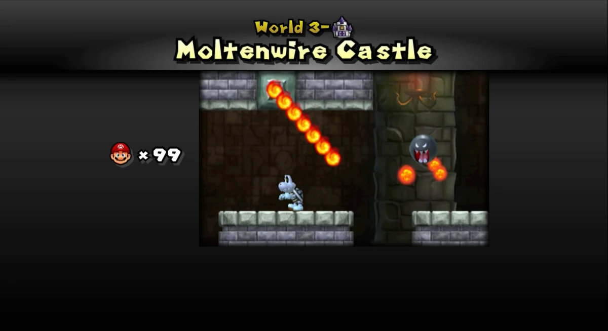Moltenwire Castle | Newer Super Mario Bros. Wiki | Fandom