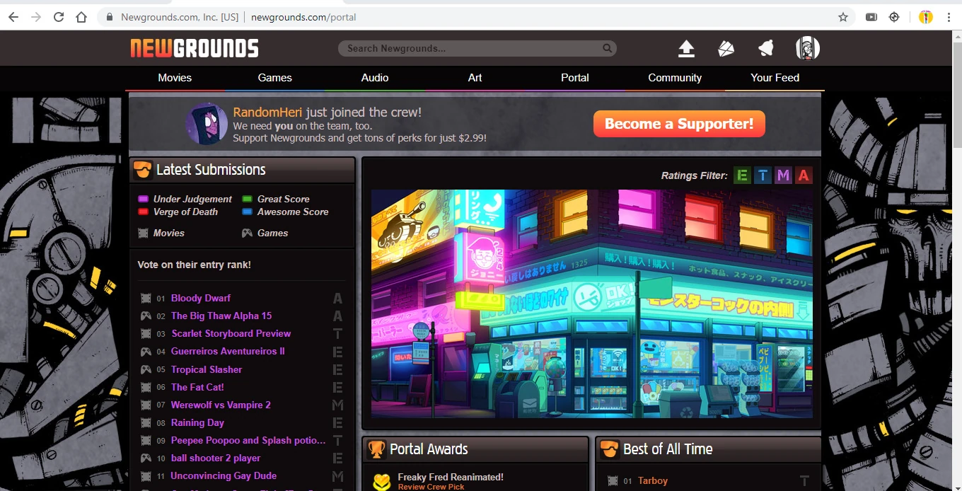 Flash Portal | Wikigrounds, the free Newgrounds encyclopedia | Fandom