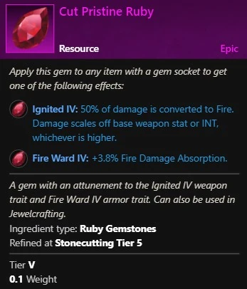 Cut Pristine Ruby | New World вики | Fandom