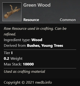Green Wood | New World вики | Fandom