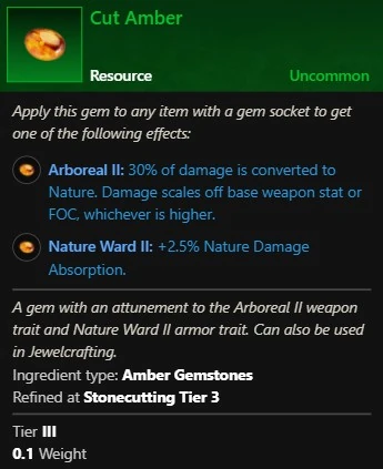 Cut Amber | New World вики | Fandom