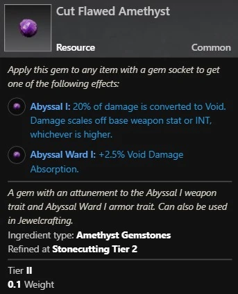 Cut Flawed Amethyst | New World вики | Fandom