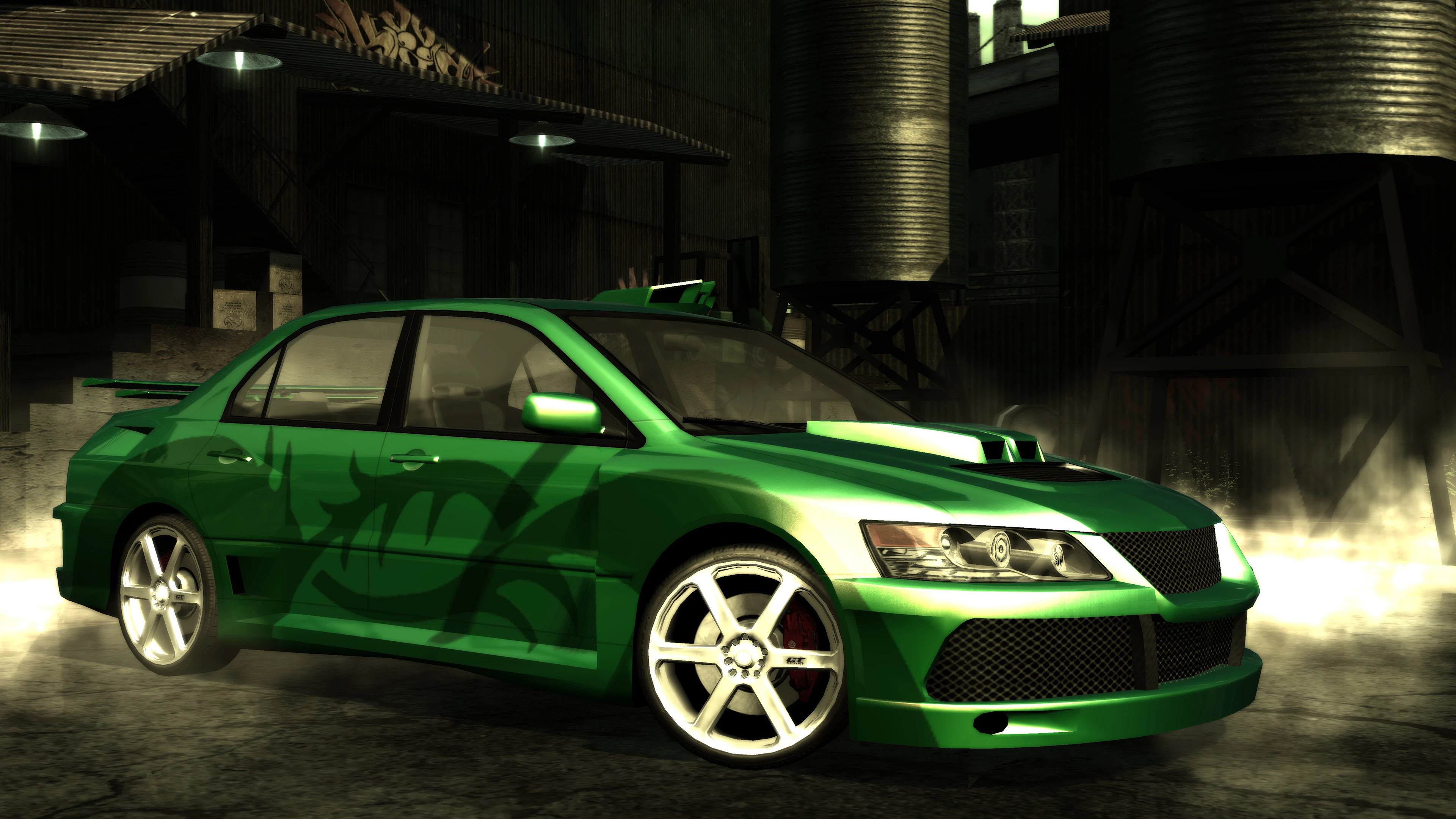 Nfs Underground 2 Green Mitsubishi Lancer Evolution Viii
