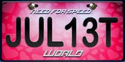 License Plates/Valentines Plates | NFS World Wiki | Fandom
