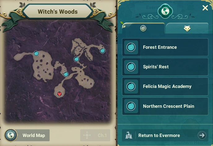 Witch's Woods | Ni No Kuni: Cross Worlds Wiki | Fandom