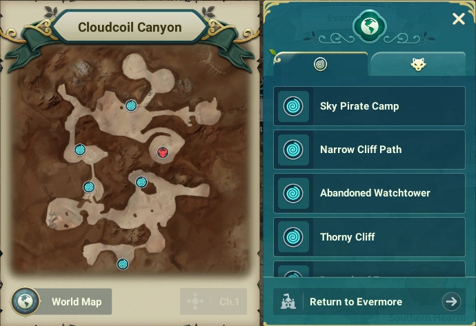 Cloudcoil Canyon | Ni No Kuni: Cross Worlds Wiki | Fandom