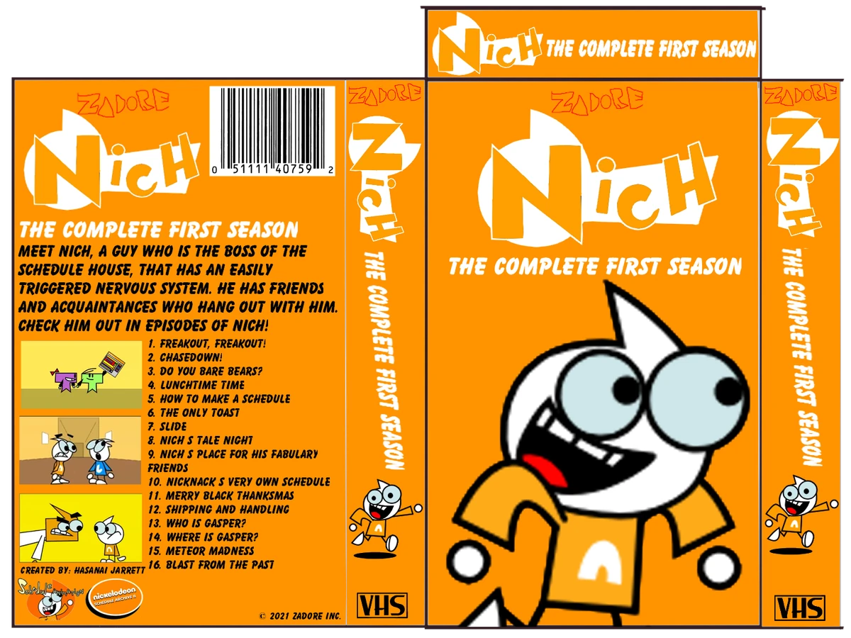 Nich; The Complete First Season | Nich/Schedule Toons FANON Wiki | Fandom