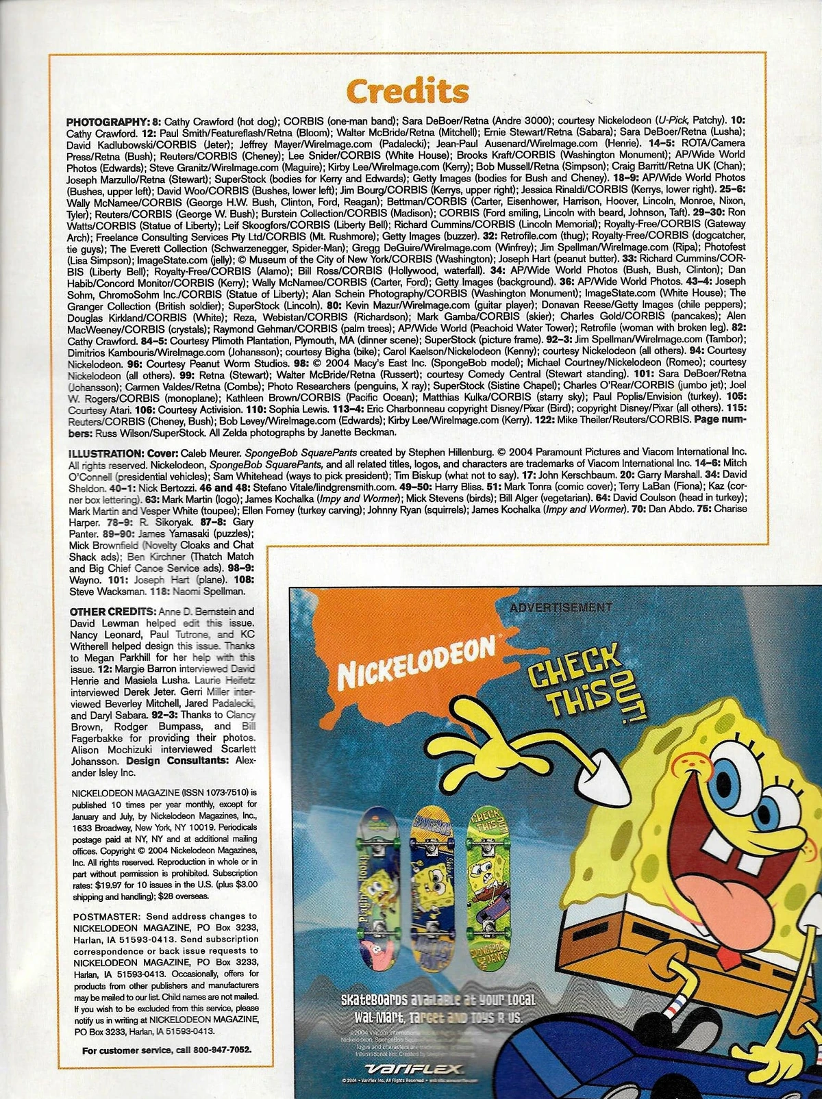 November 2004 Issue/gallery | Nick Magazine Wiki | Fandom