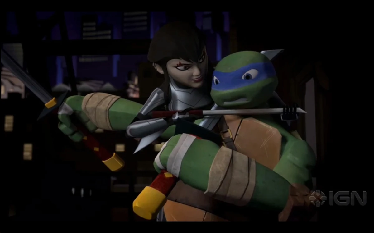 Tmnt Leo And Karai Kiss