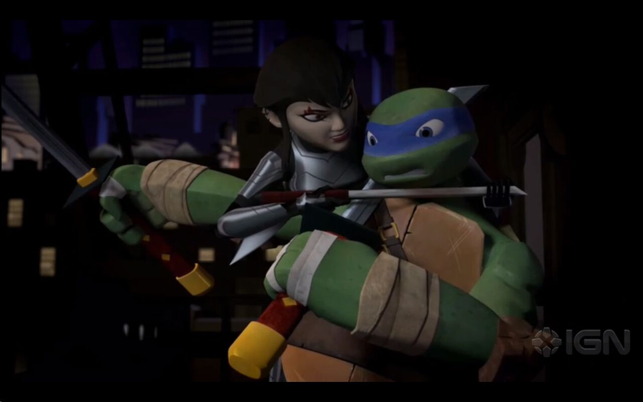 Tmnt Karai And Leo Kissing