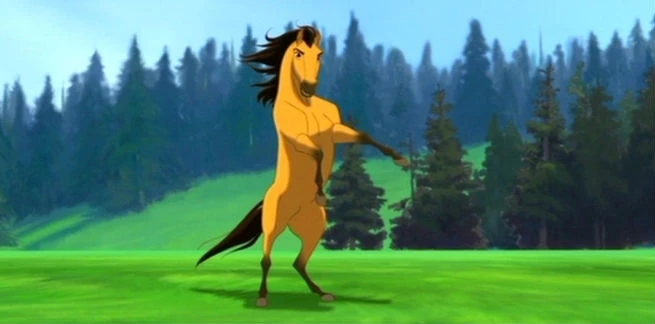 Spirit Stallion Of The Cimarron Running Away