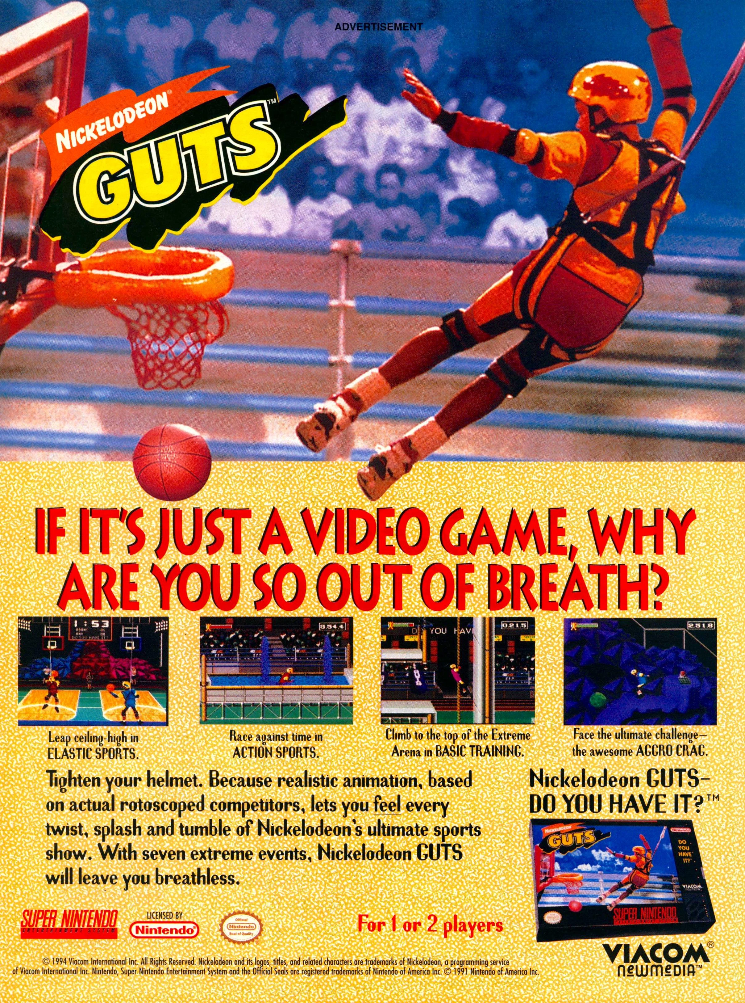Nickelodeon Guts Snes