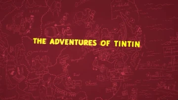 The Adventures Of Tintin Logo Vintage Film The ADVENTURES OF TINTIN