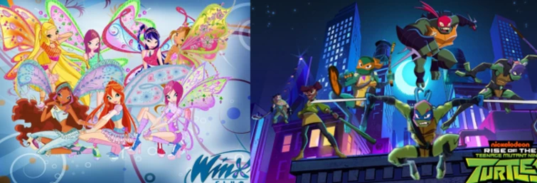 Winx Club/Rise of The Teenage Mutant Ninja Turtles Crossover ...