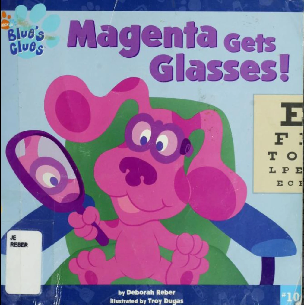Magenta Gets Glasses (Book) | Nick Jr. Wiki | Fandom