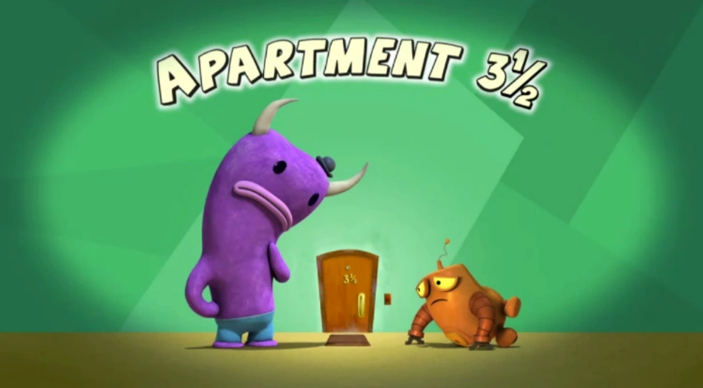Robot and Monster/Apartment 3 ½ / Don't! Walk! | Nickstory Wiki | Fandom