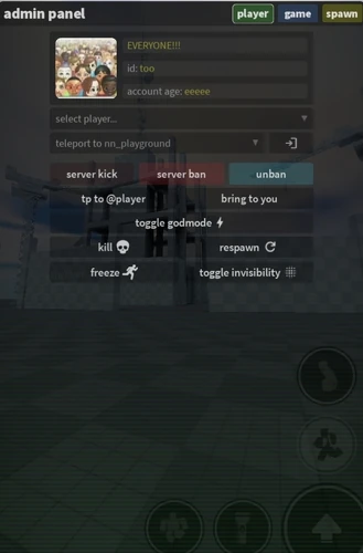 admin panel | Nico's Nextbots Wiki | Fandom