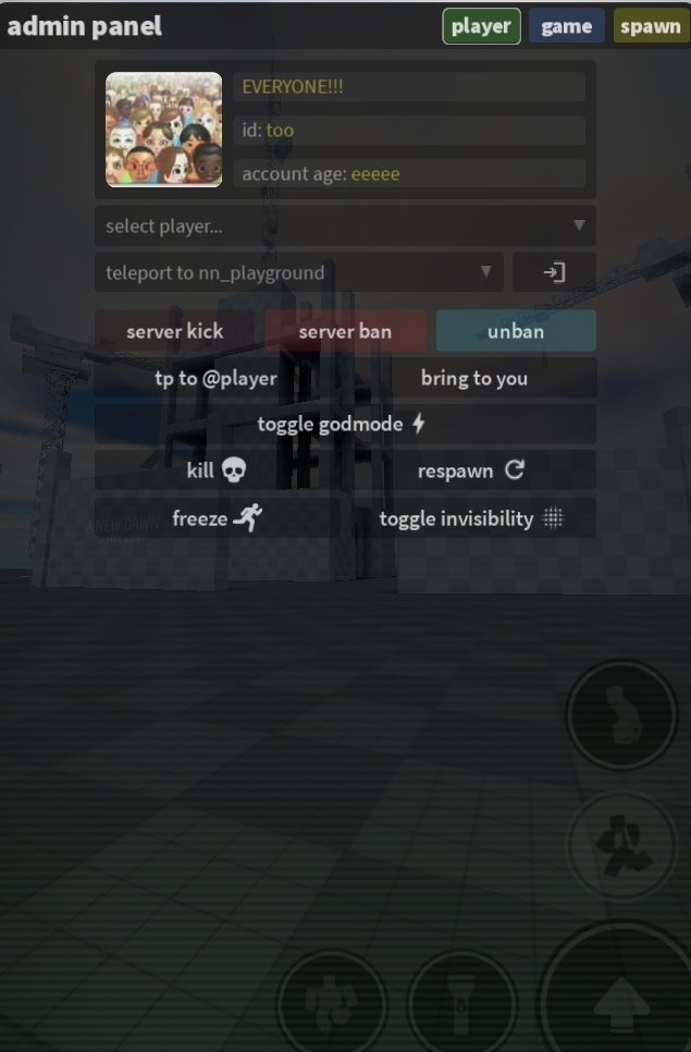admin panel | Nico's Nextbots Wiki | Fandom