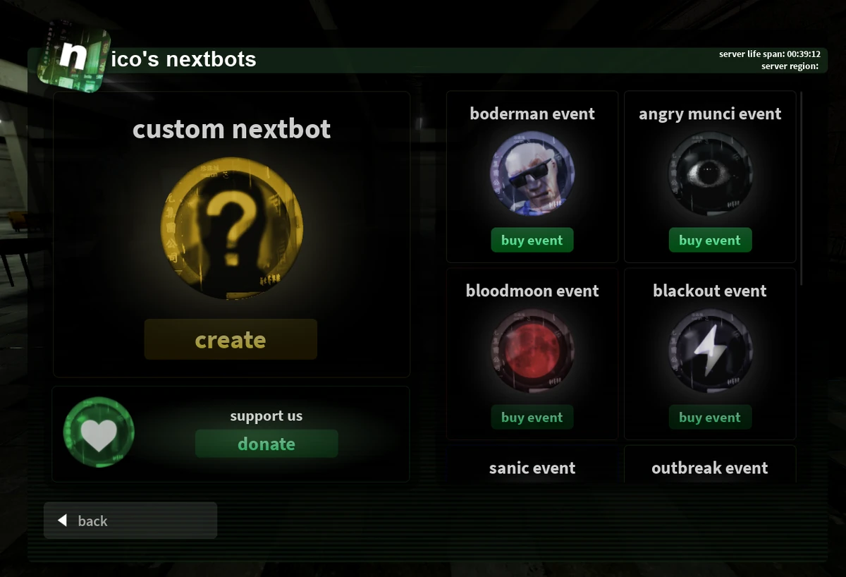 buy menu | Nico's Nextbots Wiki | Fandom