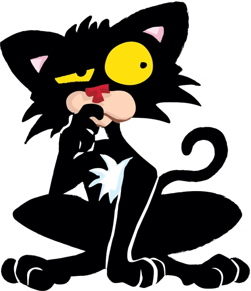 coloring pages of bad kitty