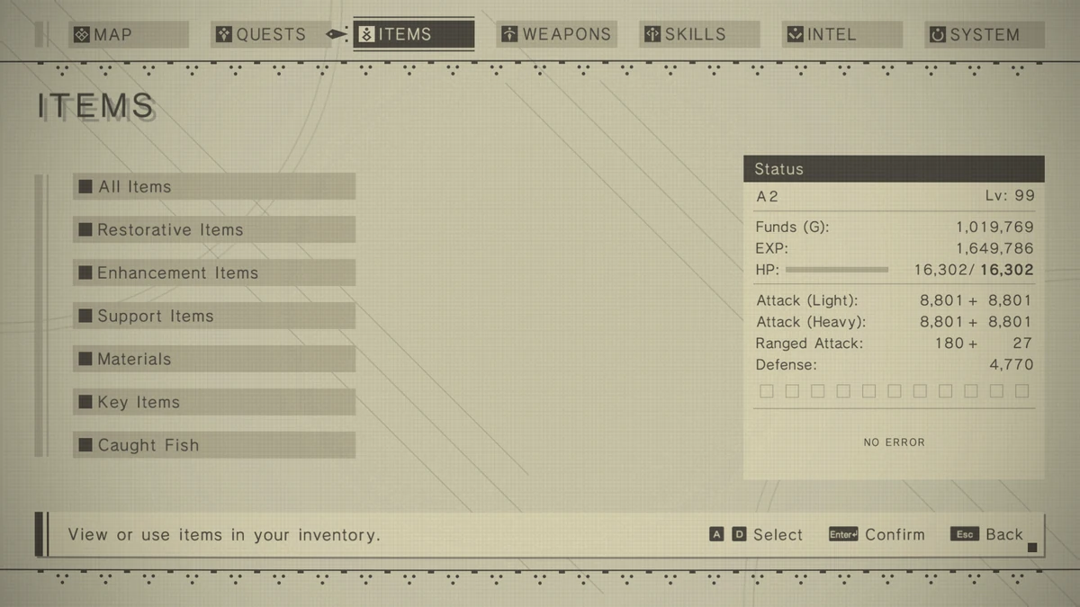 Items (Automata) | NIER Wiki | Fandom